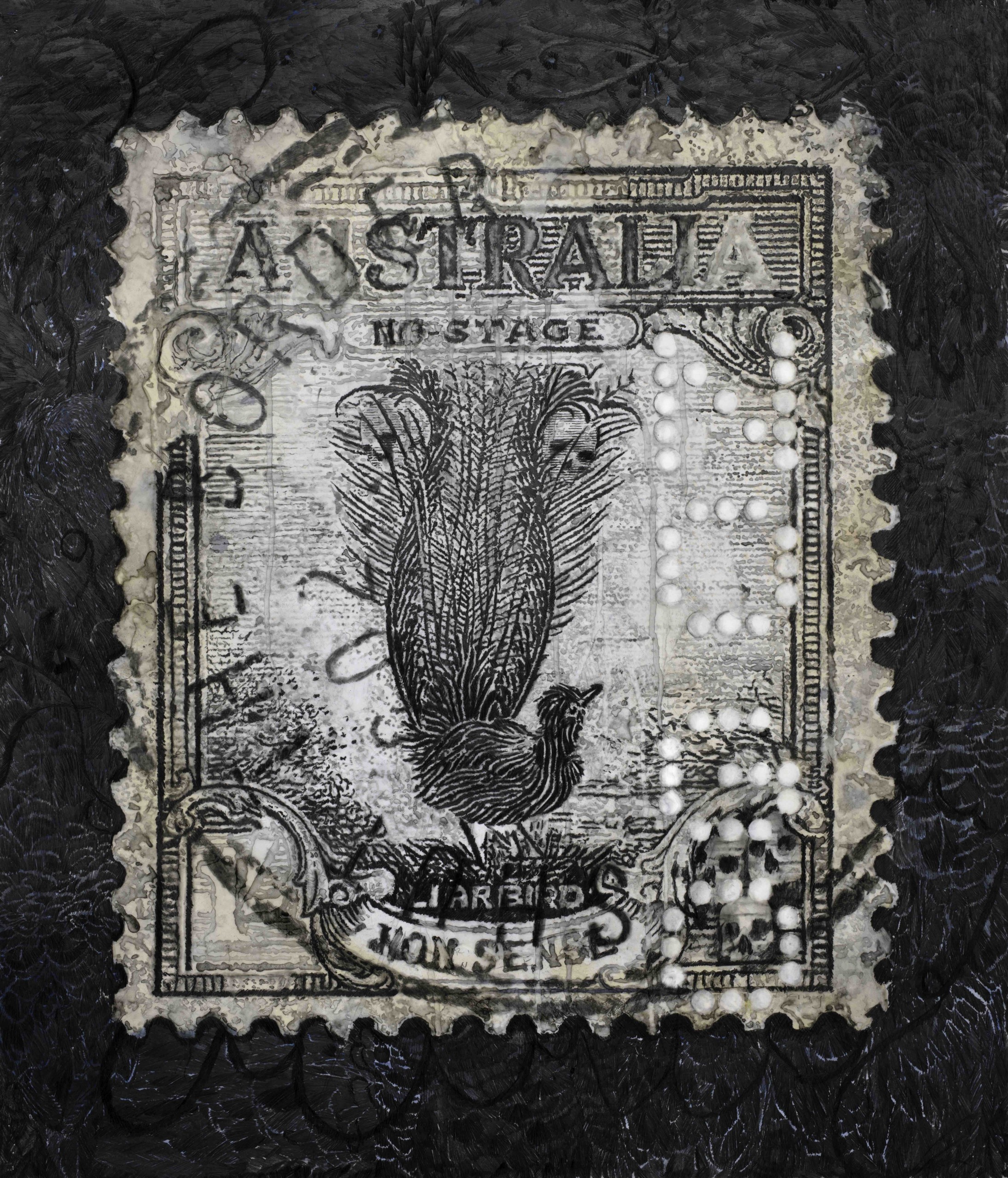 commemorative stamp NO GO - King Street Gallery on William