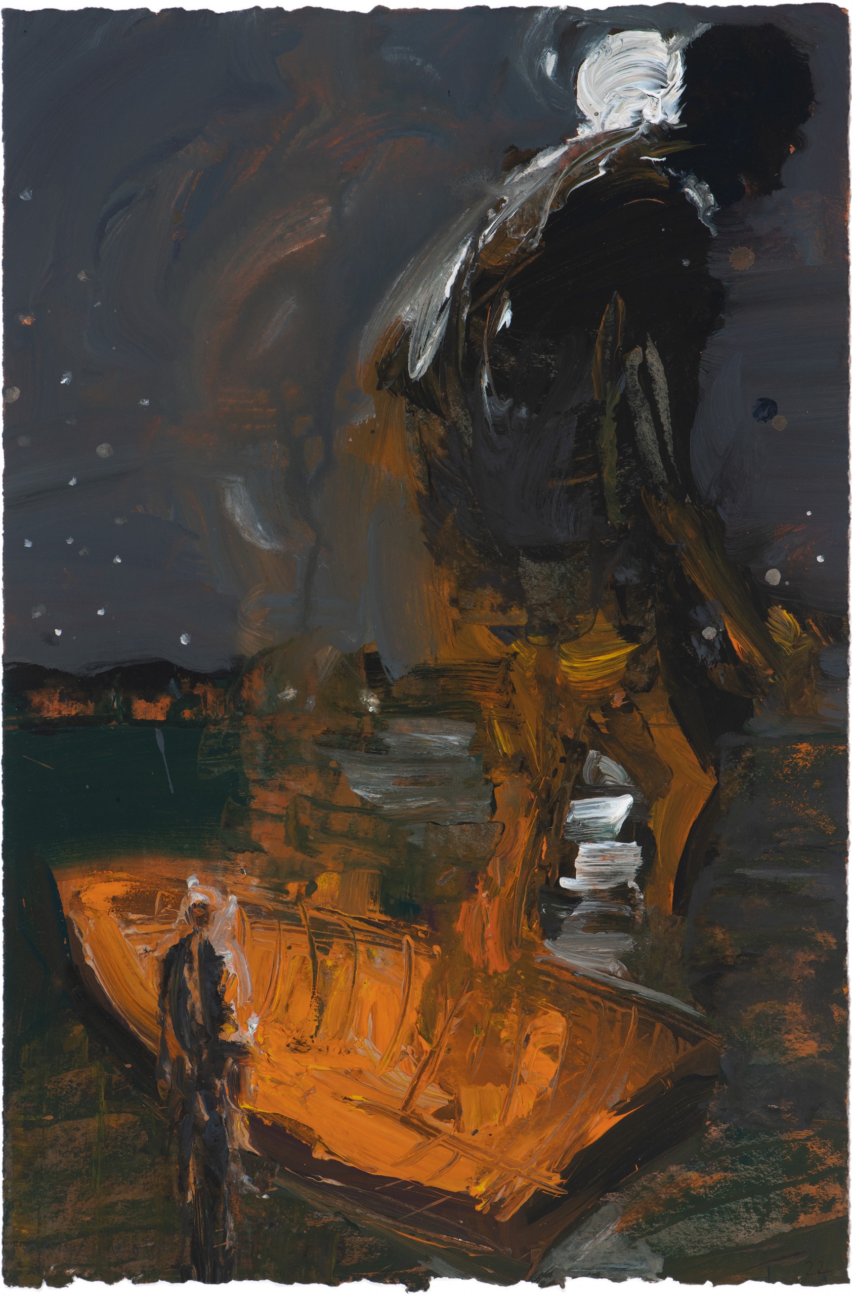 Burning Boat and Moon Man - King Street Gallery on William