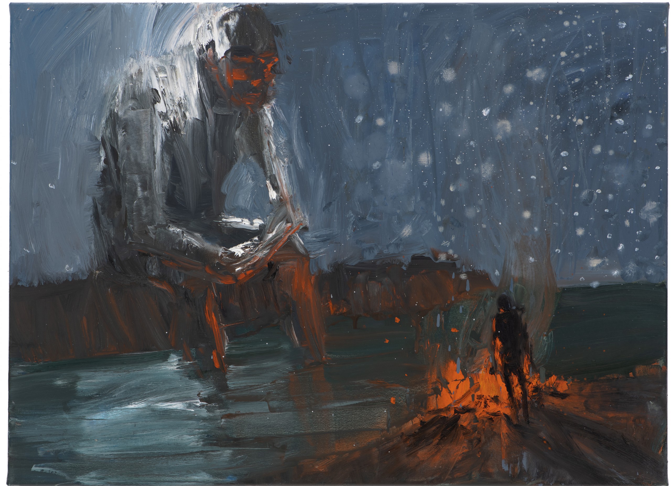 Sitting On Hills Looking At Fire - King Street Gallery on William