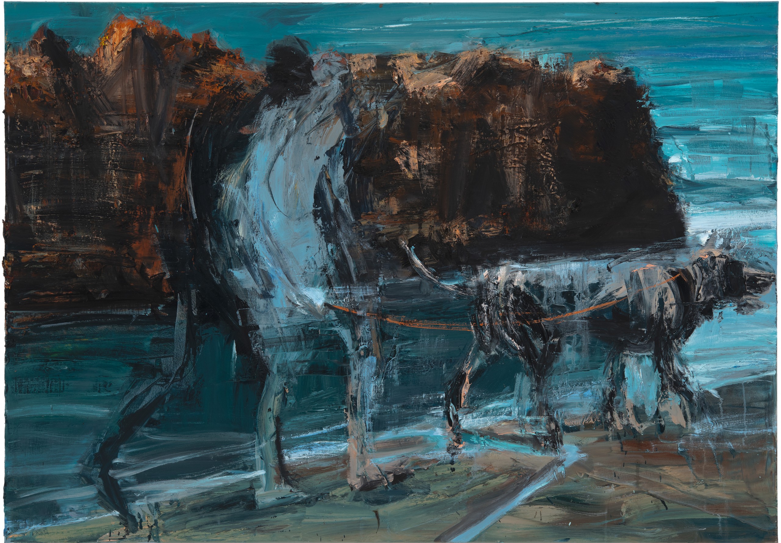 Summer Figures And Dog - King Street Gallery on William