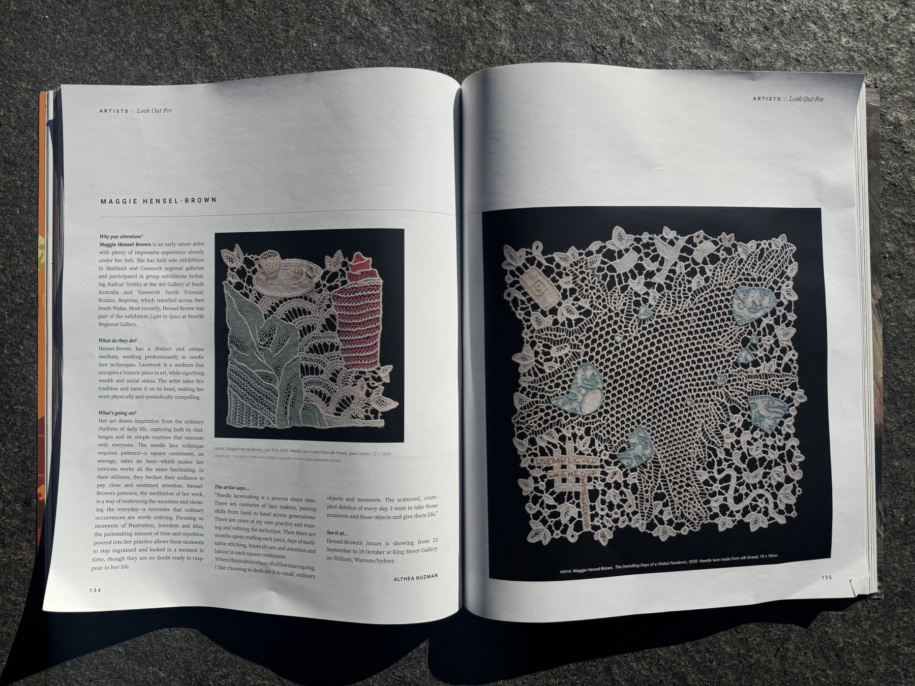 Maggie Hensel-Brown | Who to 'Look out for' in #113 Art Collector Under 5K - King Street Gallery ...